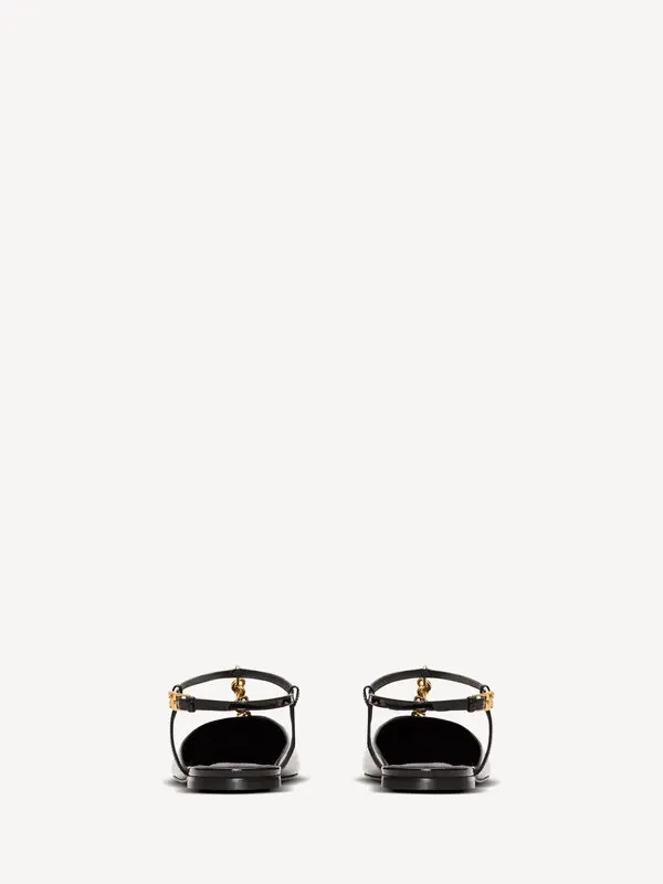 Balmain Sync Chain Patent Leather Sandals