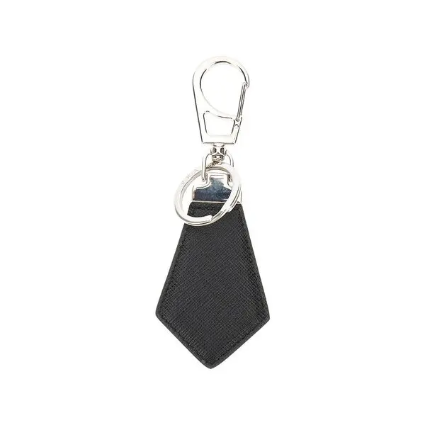 Prada Saffiano Leather Keyholder With Logo