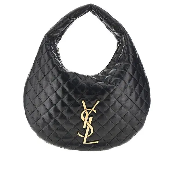 Saint Laurent Icare Quilted Nappa Leather Hobo Bag - Black