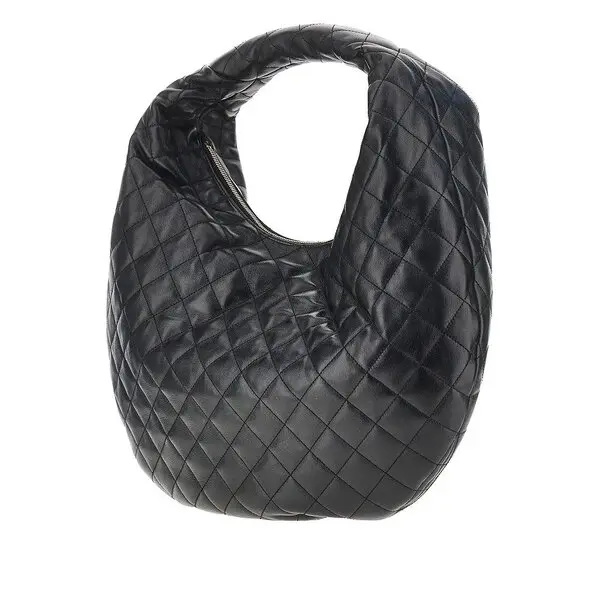 Saint Laurent Icare Quilted Nappa Leather Hobo Bag - Black