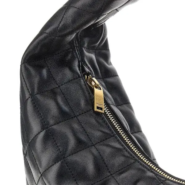 Saint Laurent Icare Quilted Nappa Leather Hobo Bag - Black