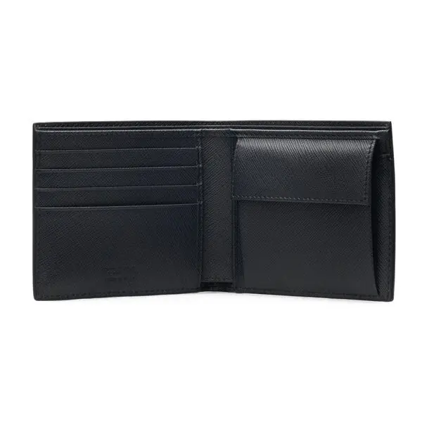 Prada Saffiano Leather Wallet With Triangle Logo