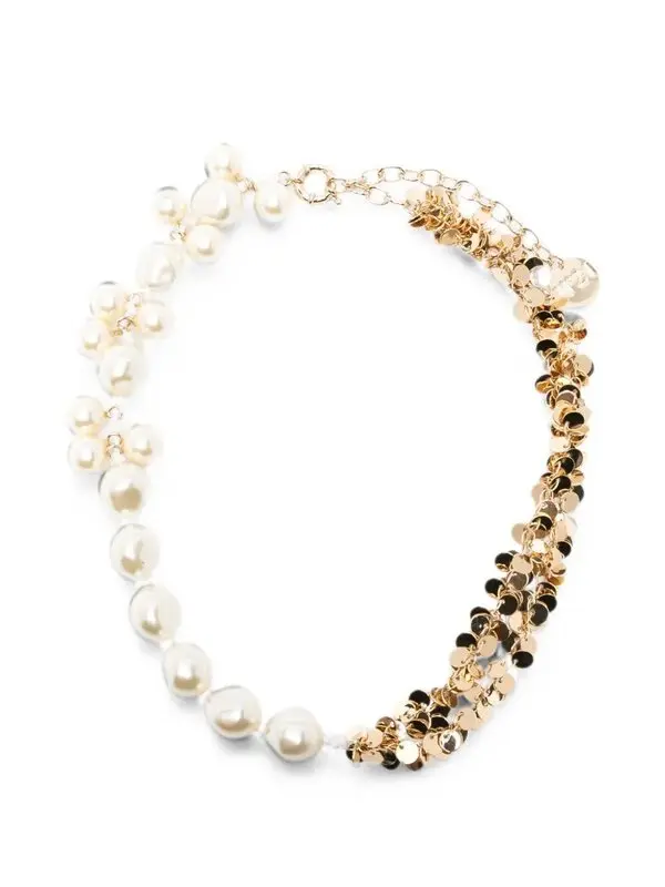 N.21 Collana Color Con Perle E Catene - Multi