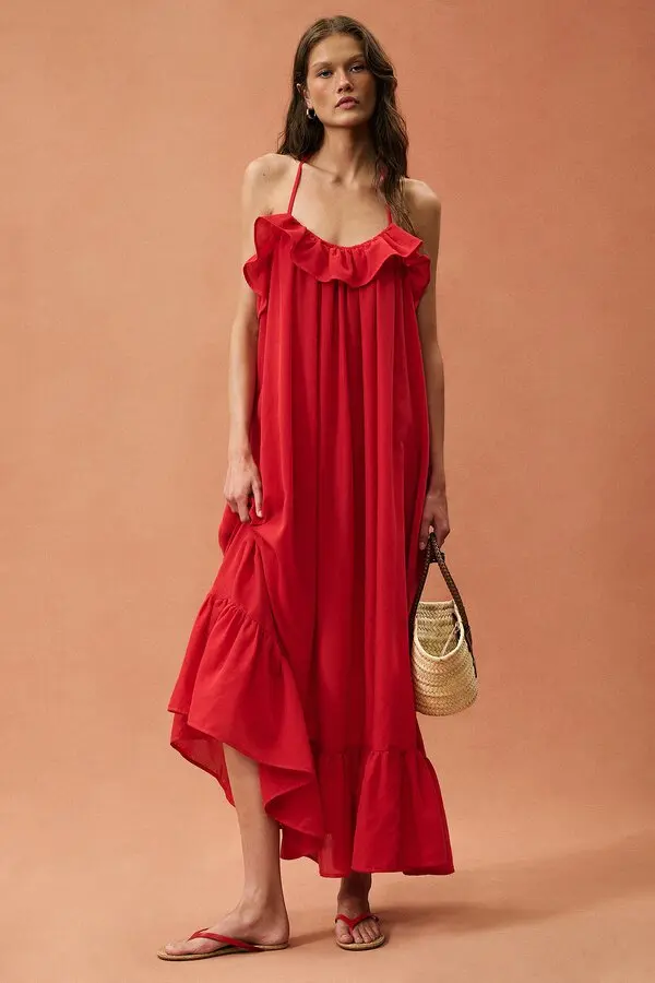 MARRAKSHI LIFE For The Ruffled Slip Dress