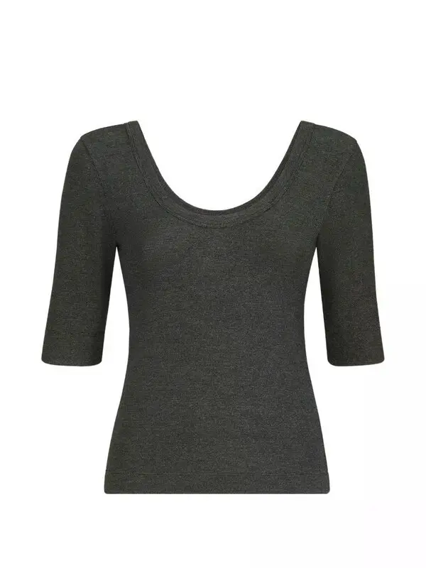 Brunello Cucinelli Sparkling Virgin Wool Top With Monili