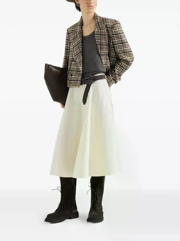 Brunello Cucinelli Sparkling Virgin Wool Top With Monili