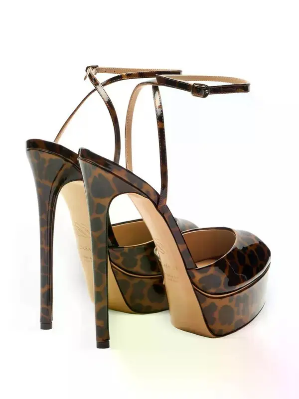 Casadei Flora Leopard-print Platform Sandals