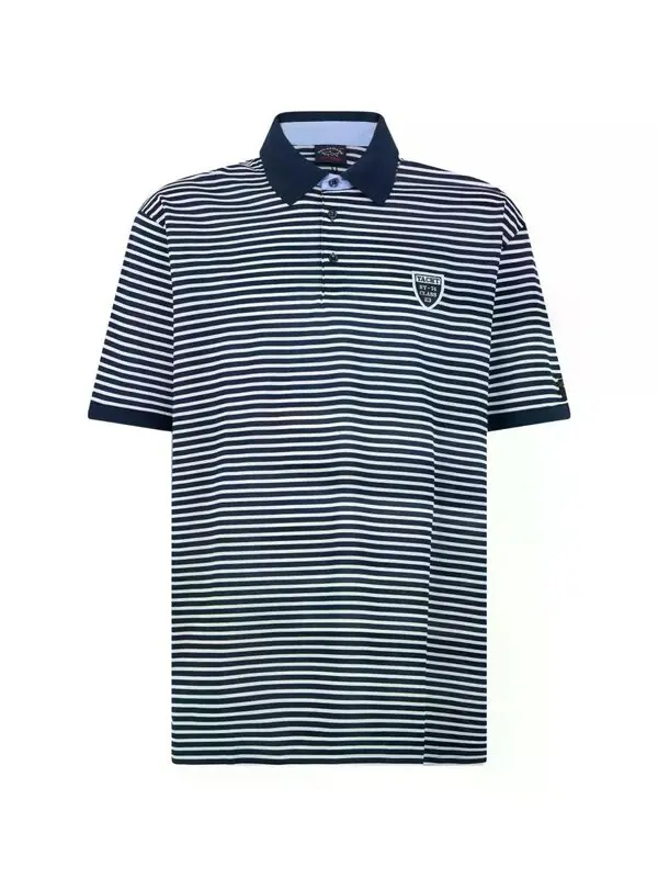 Paul & Shark Striped Short-sleeve Polo Shirt