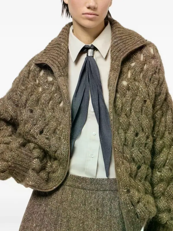 Brunello Cucinelli Mohair And Wool Cardigan