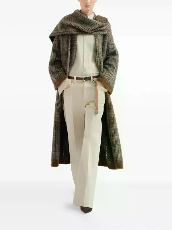 Brunello Cucinelli Dyed Denim Loose Trousers