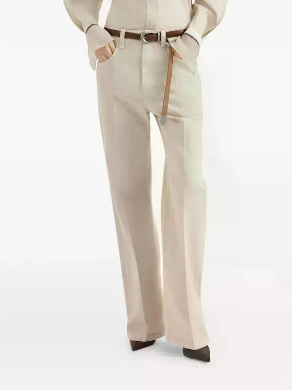 Brunello Cucinelli Dyed Denim Loose Trousers