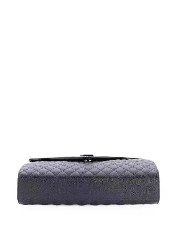 Saint Laurent Classic Monogram Envelope Satchel - Black