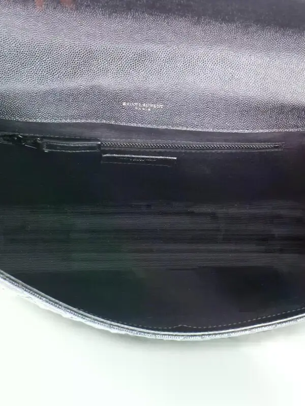 Saint Laurent Classic Monogram Envelope Satchel - Black