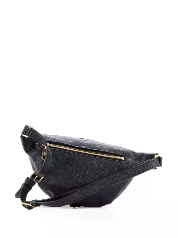 LOUIS VUITTON Monogram Empreinte Leather Belt Bag - Black