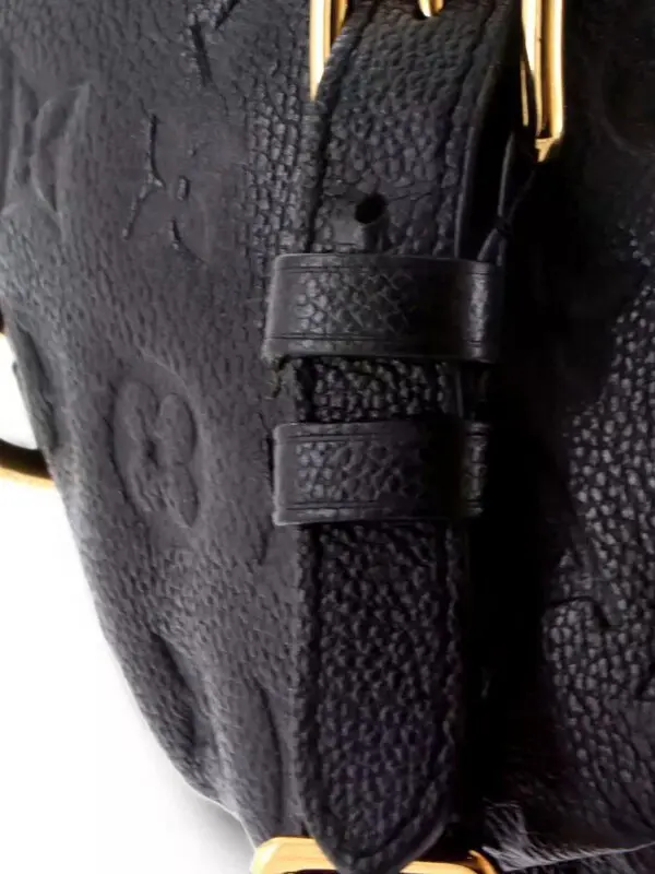 LOUIS VUITTON Monogram Empreinte Leather Belt Bag - Black