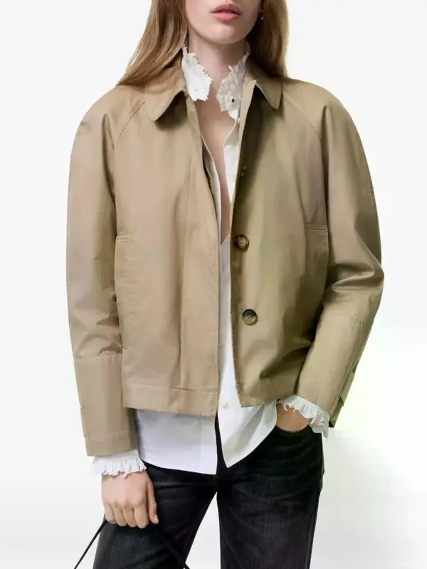 Burberry Tropical Gabardine Oversized Jacket