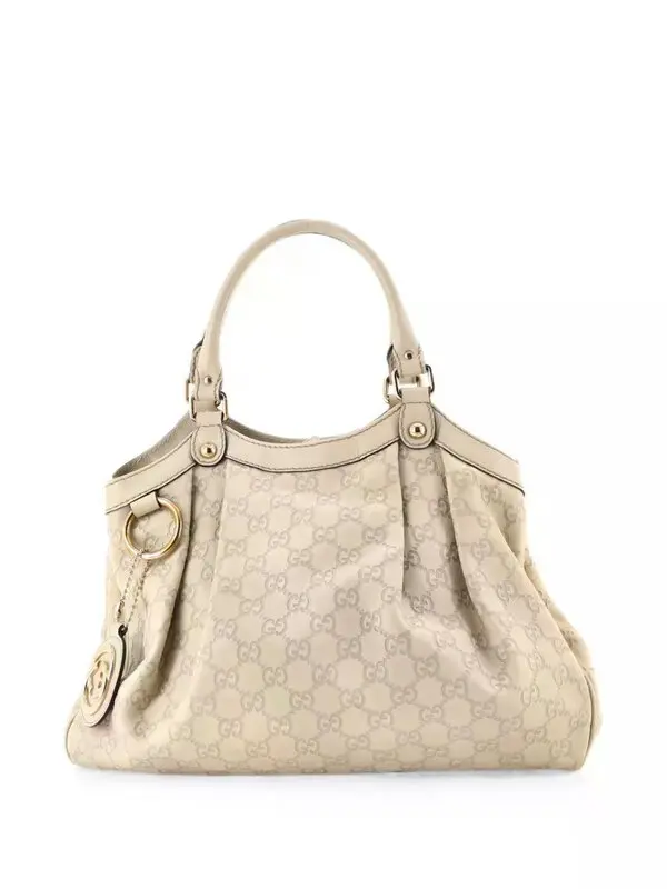 Gucci Sukey Ssima Leather Medium Tote Bag