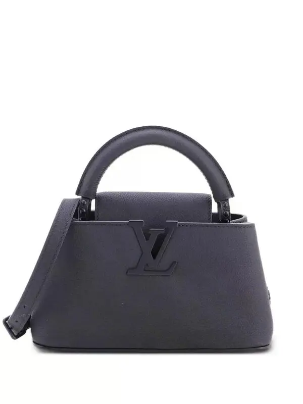LOUIS VUITTON Capucines East West Bag - Black