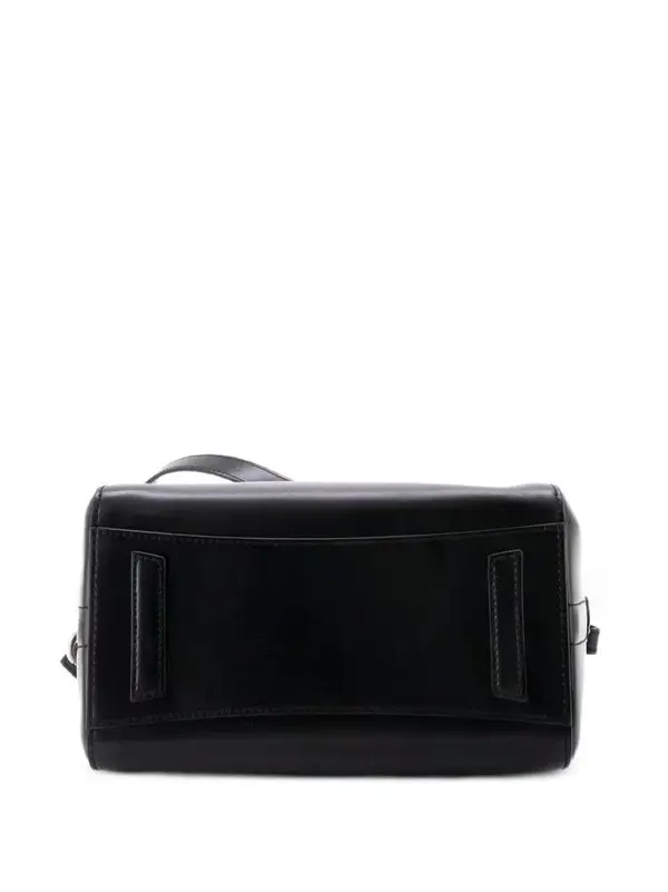 Givenchy Antigona Mini Satchel In Glazed Leather - Black