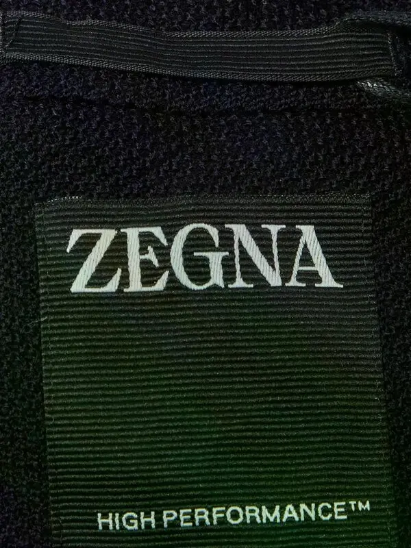 Zegna Navy Zip-up Jacket