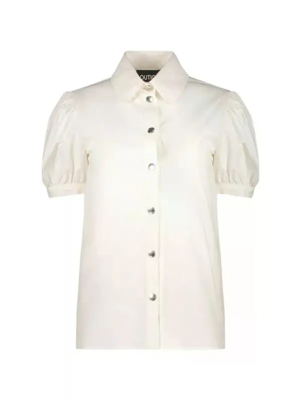 Moschino White Puff Sleeve Shirt