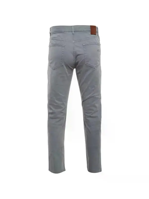 Zegna Cotton Slim-fit Gabardine Trousers
