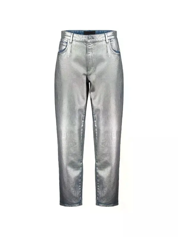 Alberta Ferretti Metallic Effect High-waisted Jeans