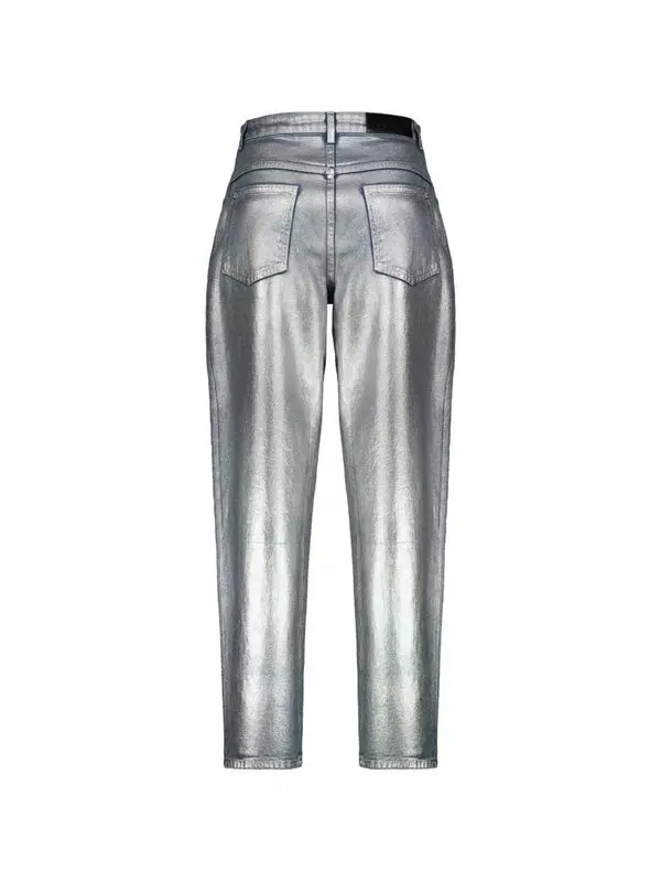 Alberta Ferretti Metallic Effect High-waisted Jeans