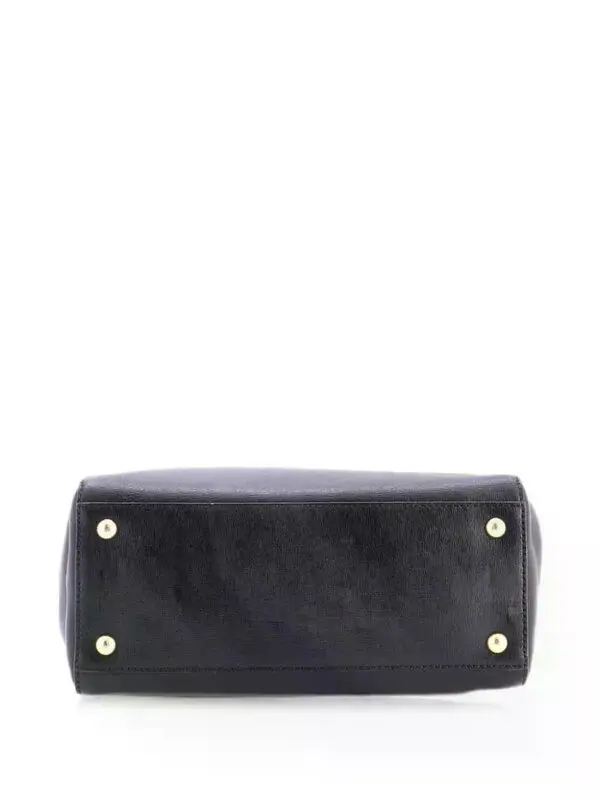Fendi 2 Jours Leather Petite Satchel - Black