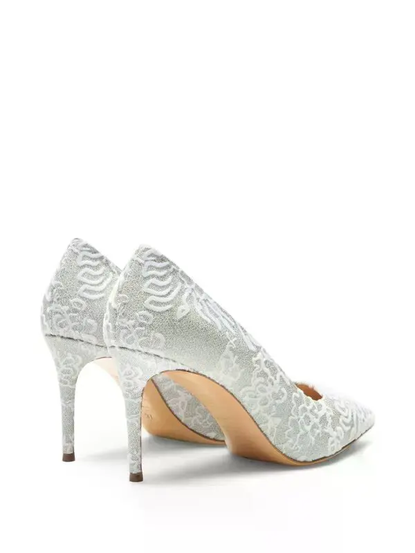 Casadei Julia Rigel Floral-flock Pumps