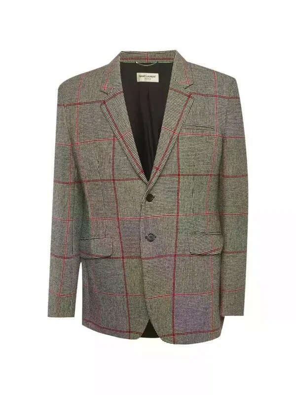 Saint Laurent Plaid Blazer