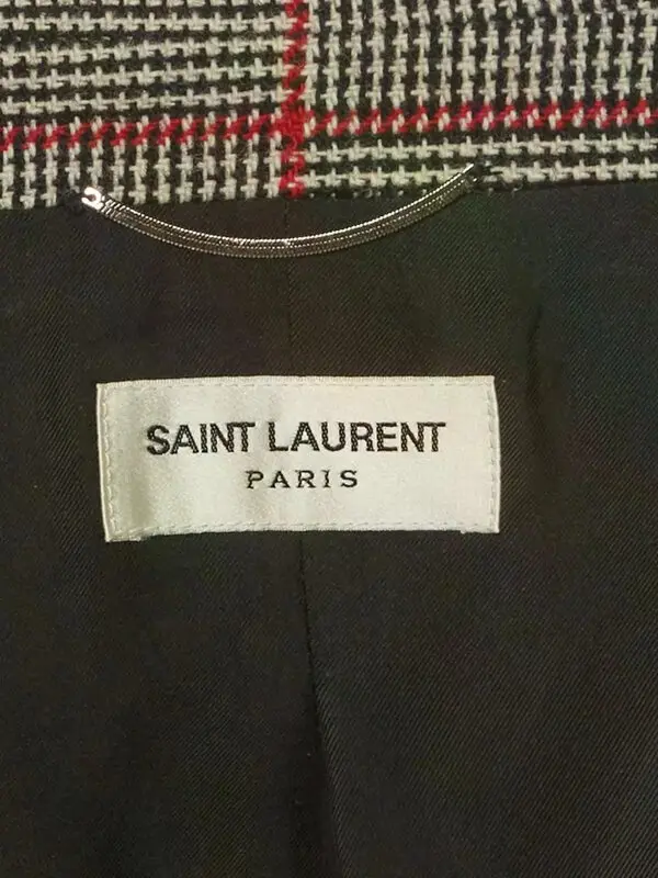 Saint Laurent Plaid Blazer