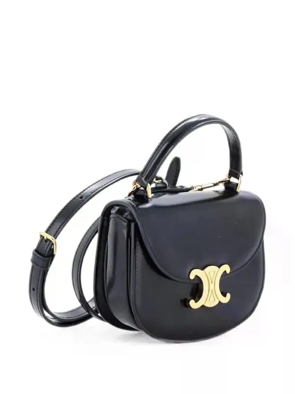 Celine Triomphe Cléa Satchel - Black