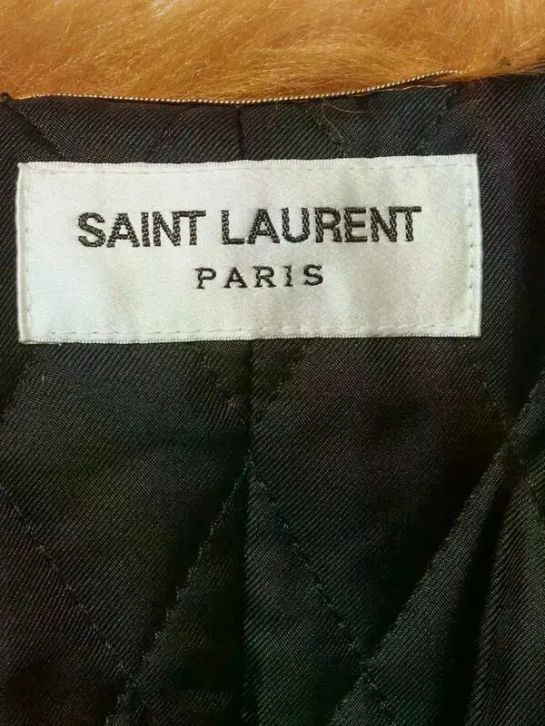 Saint Laurent Open-front Quilted Coat