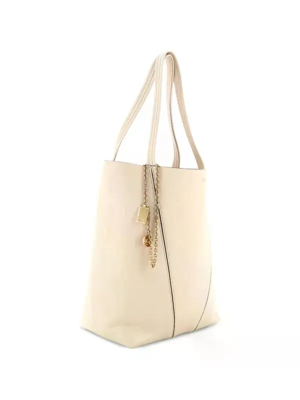 Chloé Spin Leather Medium Tote Bag - Neutrals