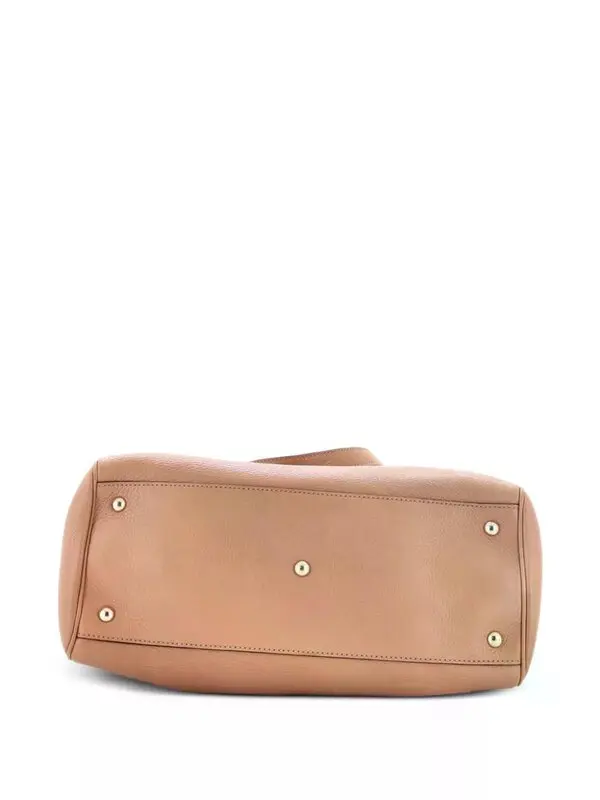 Gucci Bamboo Shopper Leather Medium Tote Bag - Neutrals