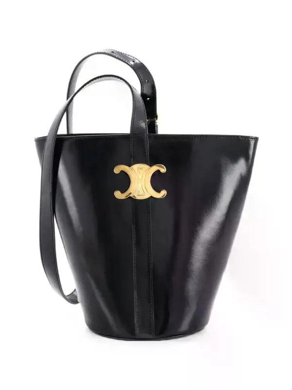 Celine Triomph Leather Small Bucket Bag