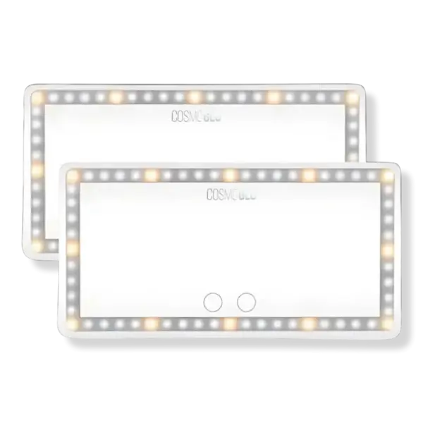 COSMOGLO Car Visor Lighted Mirror 2-pack