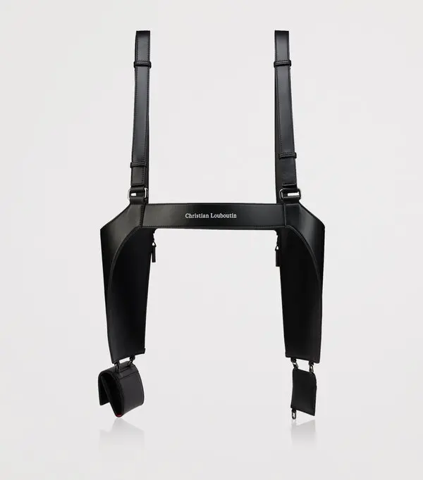 CHRISTIAN LOUBOUTIN Tactical Leather Harness With Integrated Wallet And Card Holder