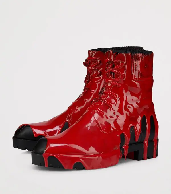 CHRISTIAN LOUBOUTIN Molten Trapman Biker Boots