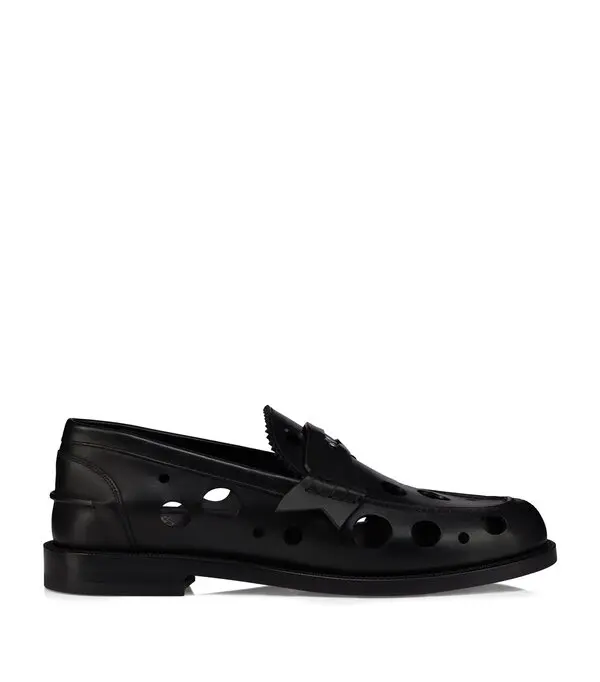 CHRISTIAN LOUBOUTIN The Plato Dots Leather Loafers