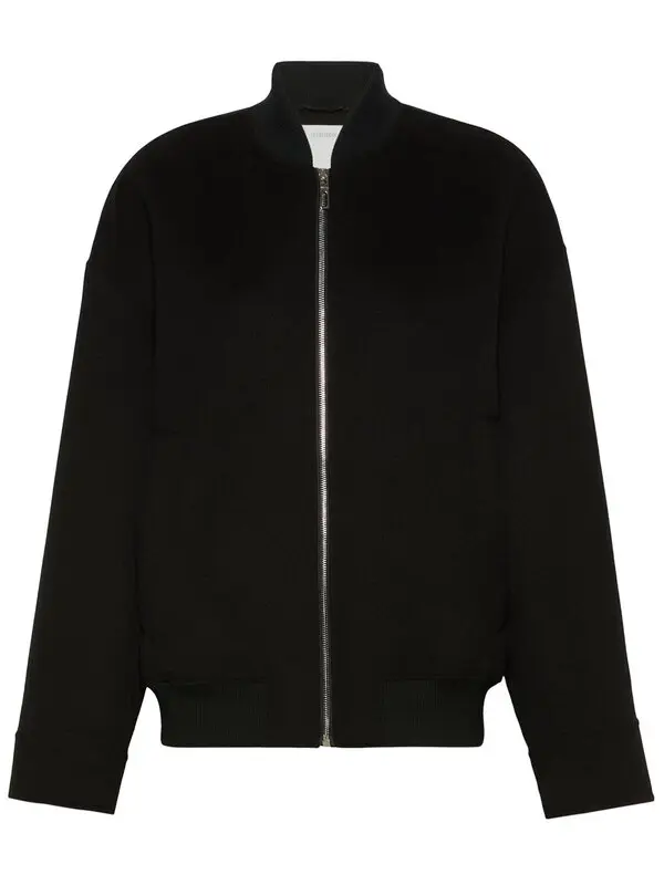 Sportmax Wool Bomber Jacket - Black