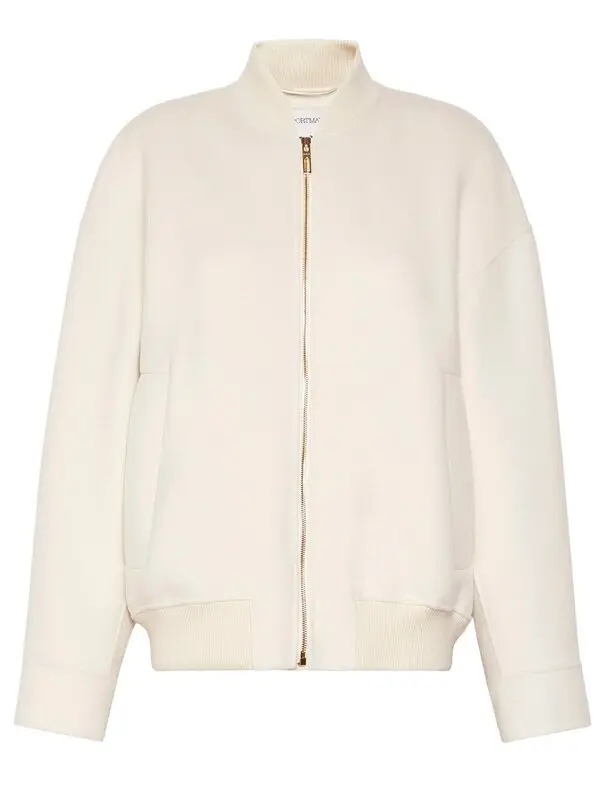 Sportmax Wool Bomber Jacket - White