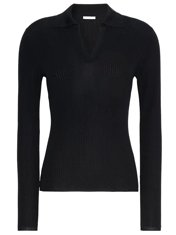 Max Mara Cashmere And Silk Polo Shirt - Blue