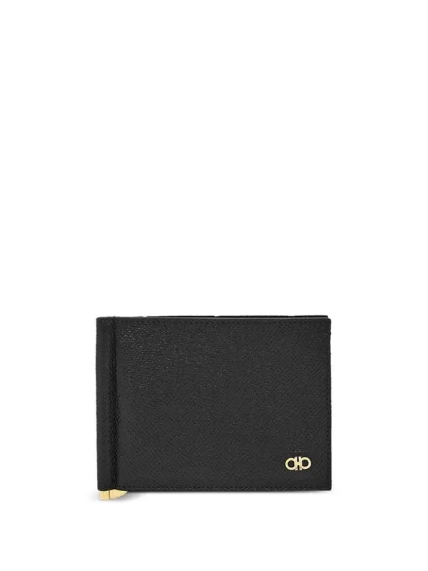 FERRAGAMO Grained Leather Bi-fold Wallet