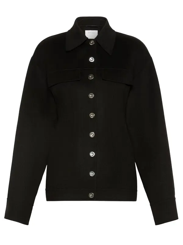 Sportmax Shaped Coat In Pure Wool