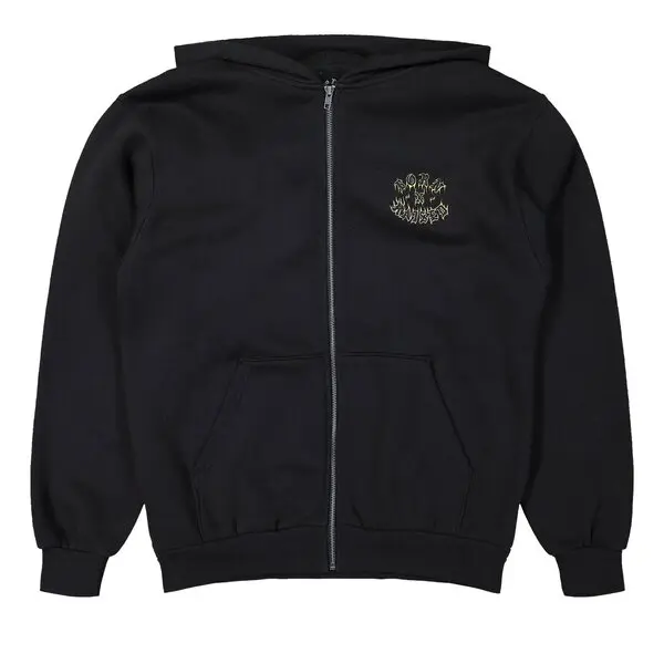 BORN X RAISED Guadalupe Zip-up Hoodie - Black