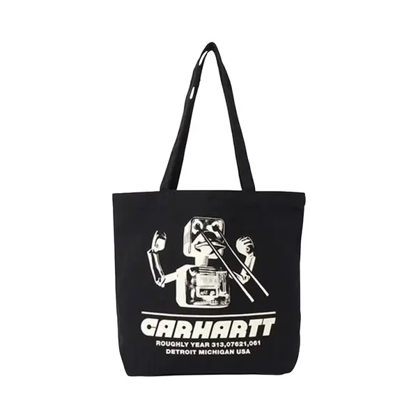 Carhartt Work In Progress Canvas Graphic Tote - Black