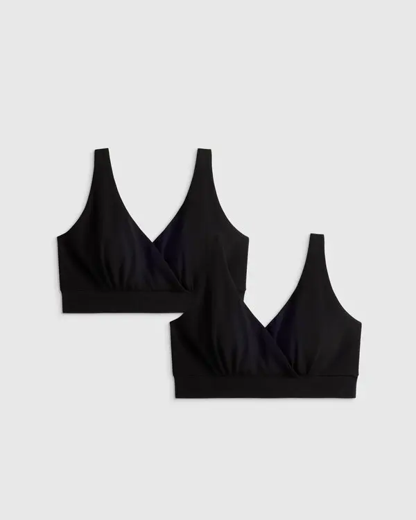 Quince Nursing & Sleep Bra - Black