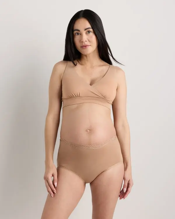 Quince Nursing & Sleep Bra - Sand